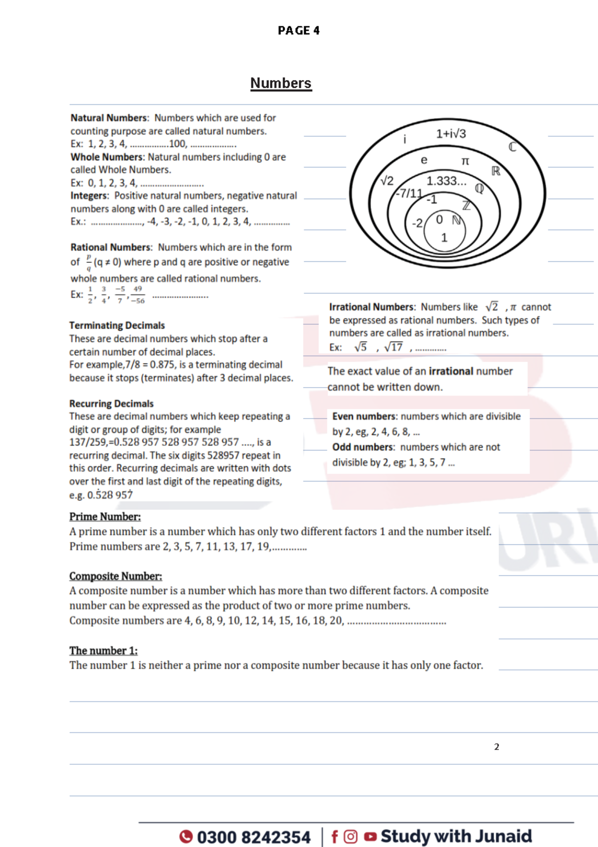 Note 17-Dec-2022 workshop p2 day 1 - 2 Numbers 5 Significant numbers ...