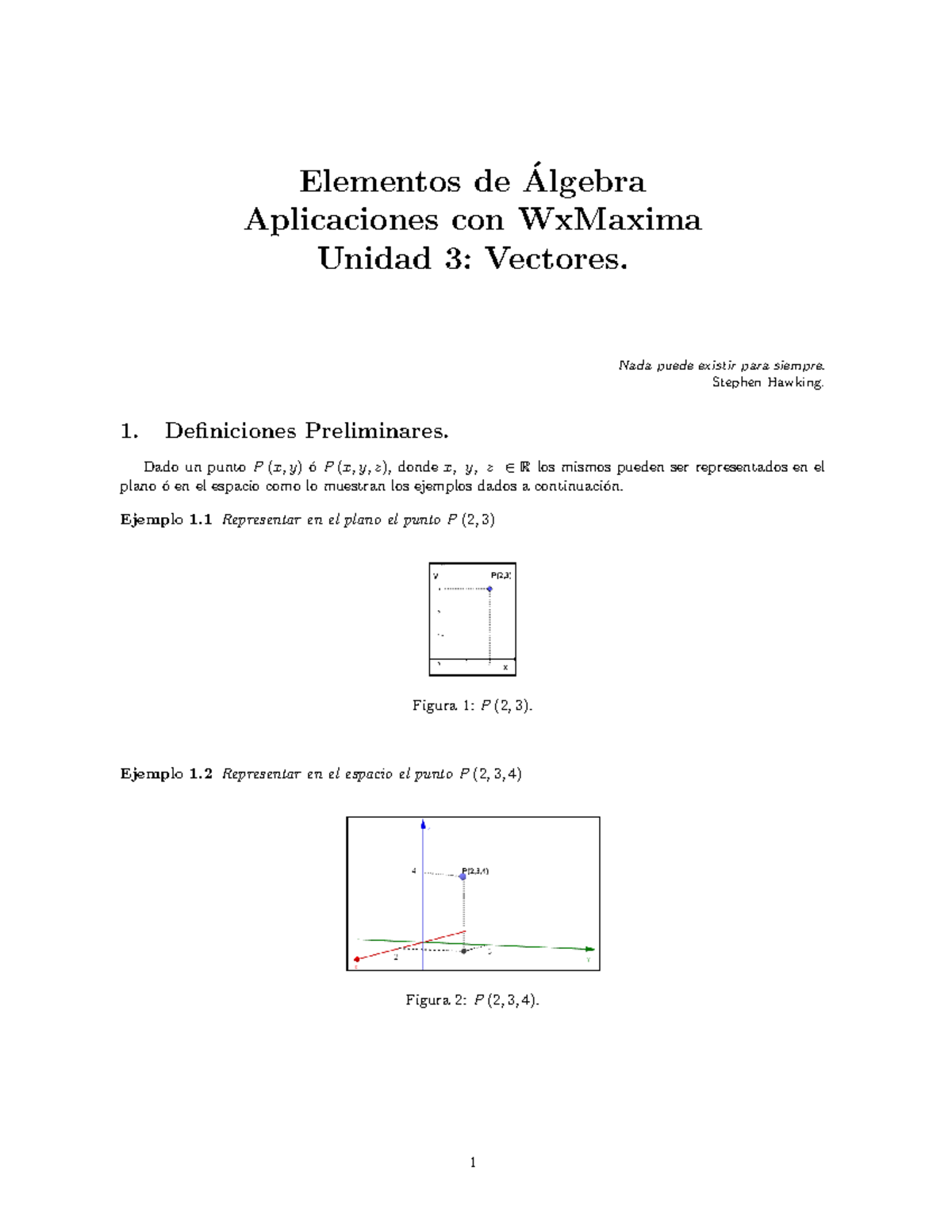 3 Vectores - Resumen elementos de algebra - Elementos De Álgebra ...
