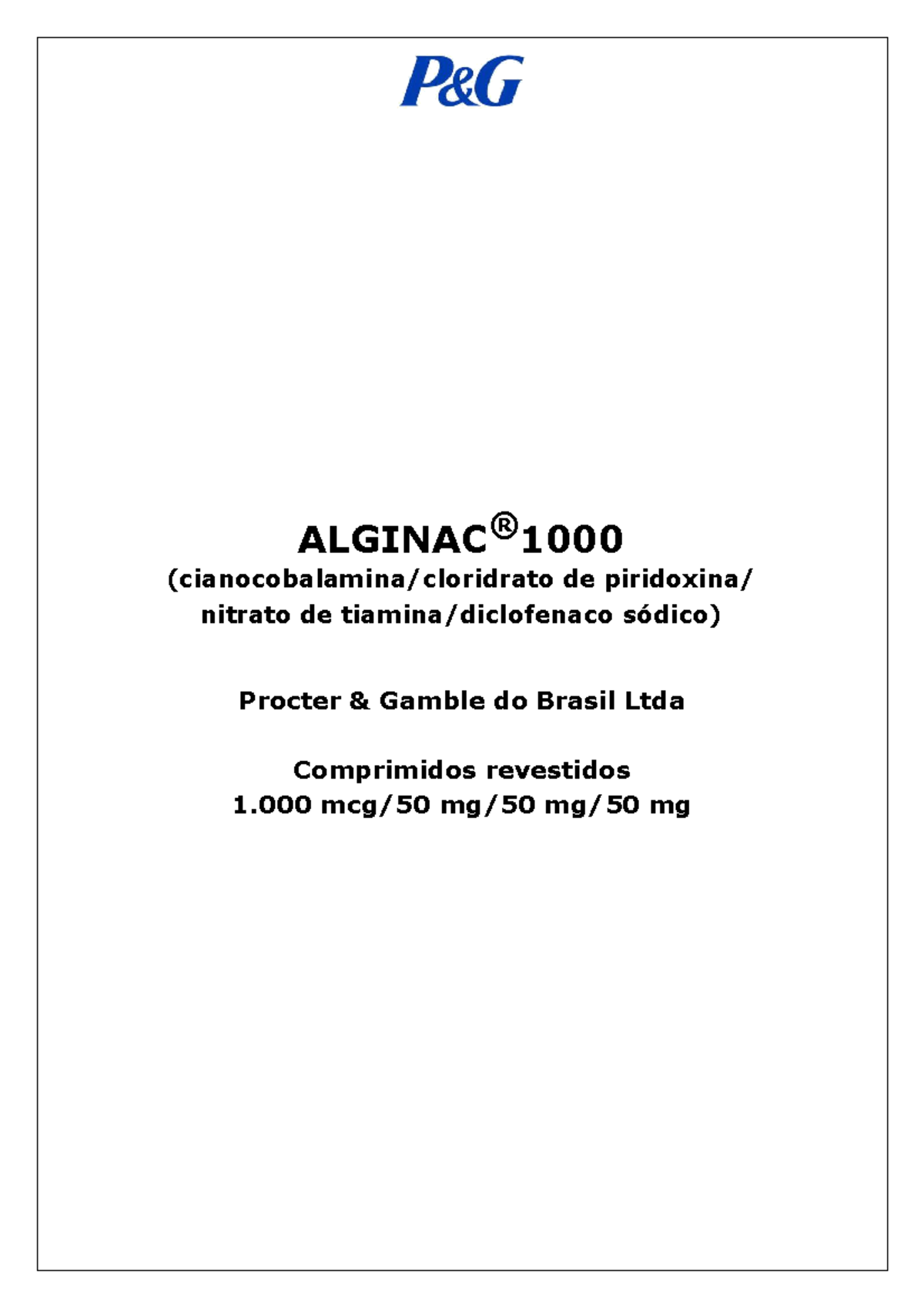 Bula 1722887819119 - Bula Alginac - ALGINAC ® 1000 (cianocobalamina ...