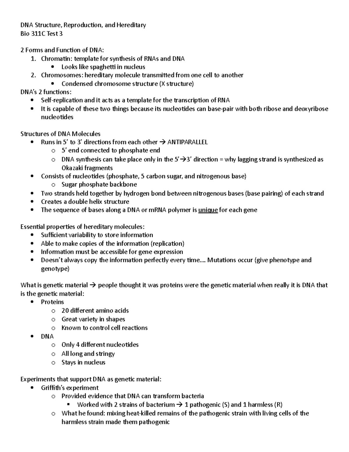 DNA Structure, Reproduction, and Hereditary - Chromatin: template for ...