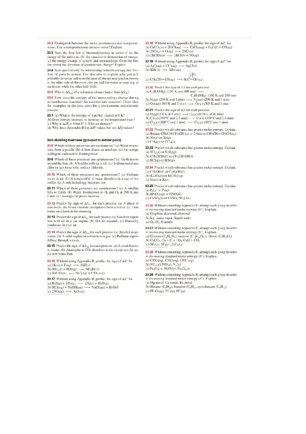 Chp 20 - end of chapter questions - CHM135 - Studocu