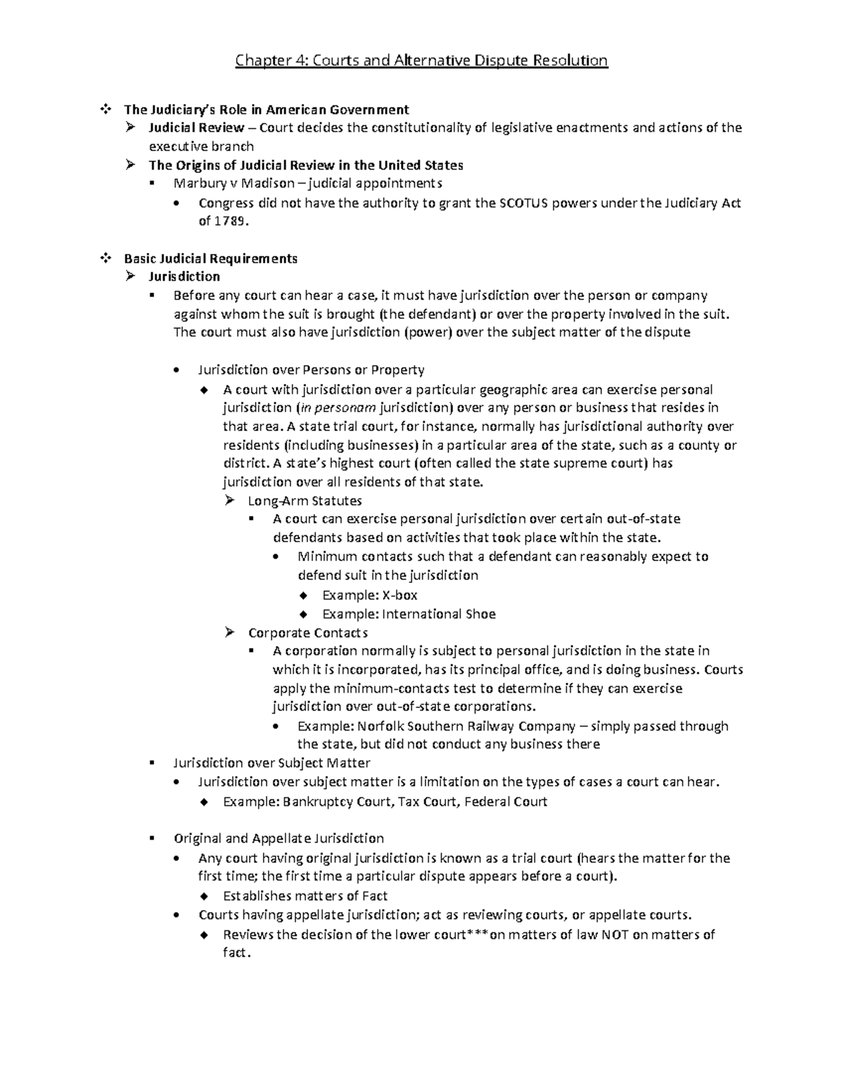 Courts and Alternative Dispute Resolution - The Judiciary’s Role in ...