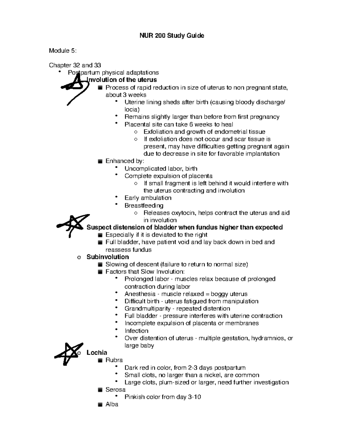 NUR200 - Module 5 Study Guide - NUR 200 Study Guide Module 5: Chapter ...