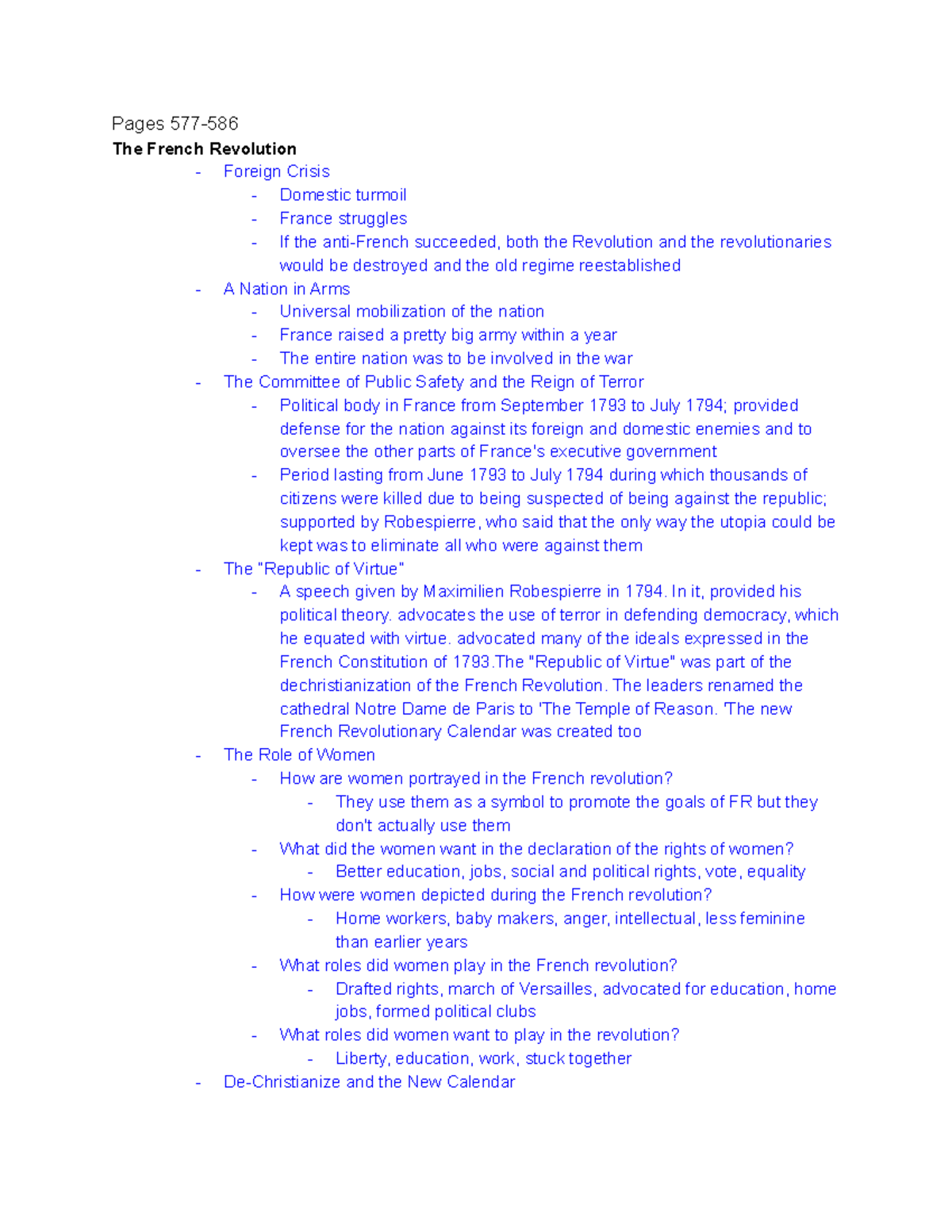 French Revolution Part 2 - Pages 577- The French Revolution - Foreign ...