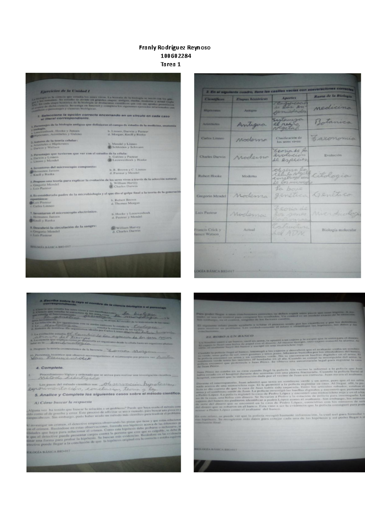 Tarea de biologia unidad 1 - Bioquímica - Franly Rodríguez Reynoso ...