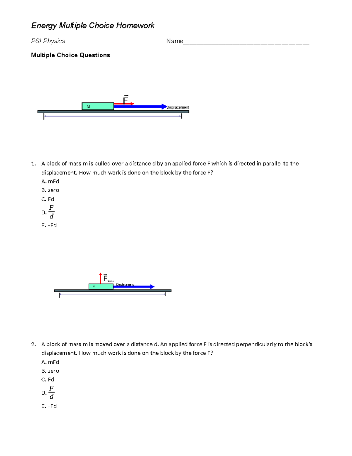 Abp energy-multiple-choice 2019-11-14 - Energy Multiple Choice Homework ...