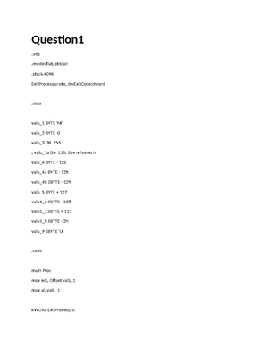 Lab 1010101 - haha - Computer Organization and Assembly Language COAL lab - Task1: Task 2: Task3 ...