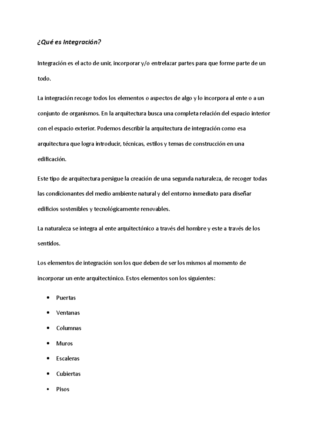 Qué es Integración - ¿Qué es Integración? Integración es el acto de ...