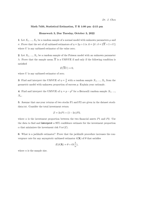 [Solved] Let x be a random nvector with mean and positive definite - Linear Statistical ...