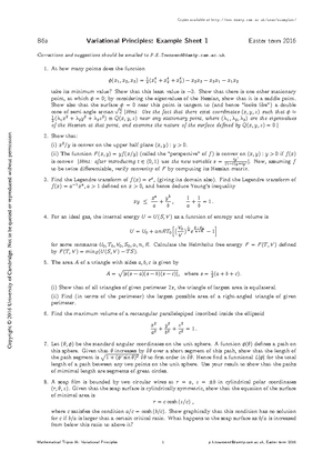 Lecture notes, lecture 2 - Example sheet - Copyright © 2016 University ...