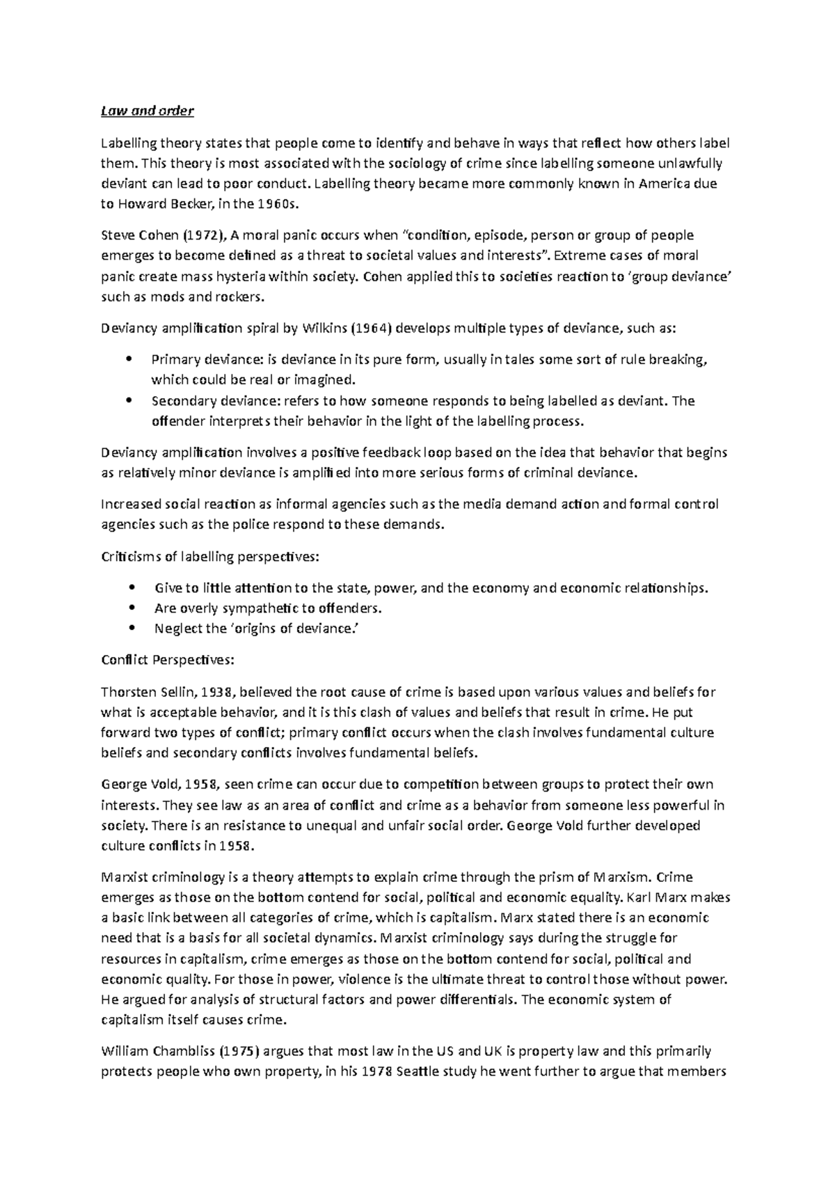 Law and order - Lecturer Anita Hobson - CRI2225 - EdgeHill - Studocu