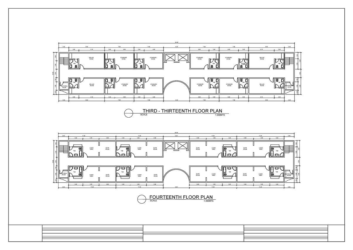 Hotel( Plate 1) - sample floor plan - 2. 8. 7. 7. 6. 7. 7. 8. 2. 2. 6 ...