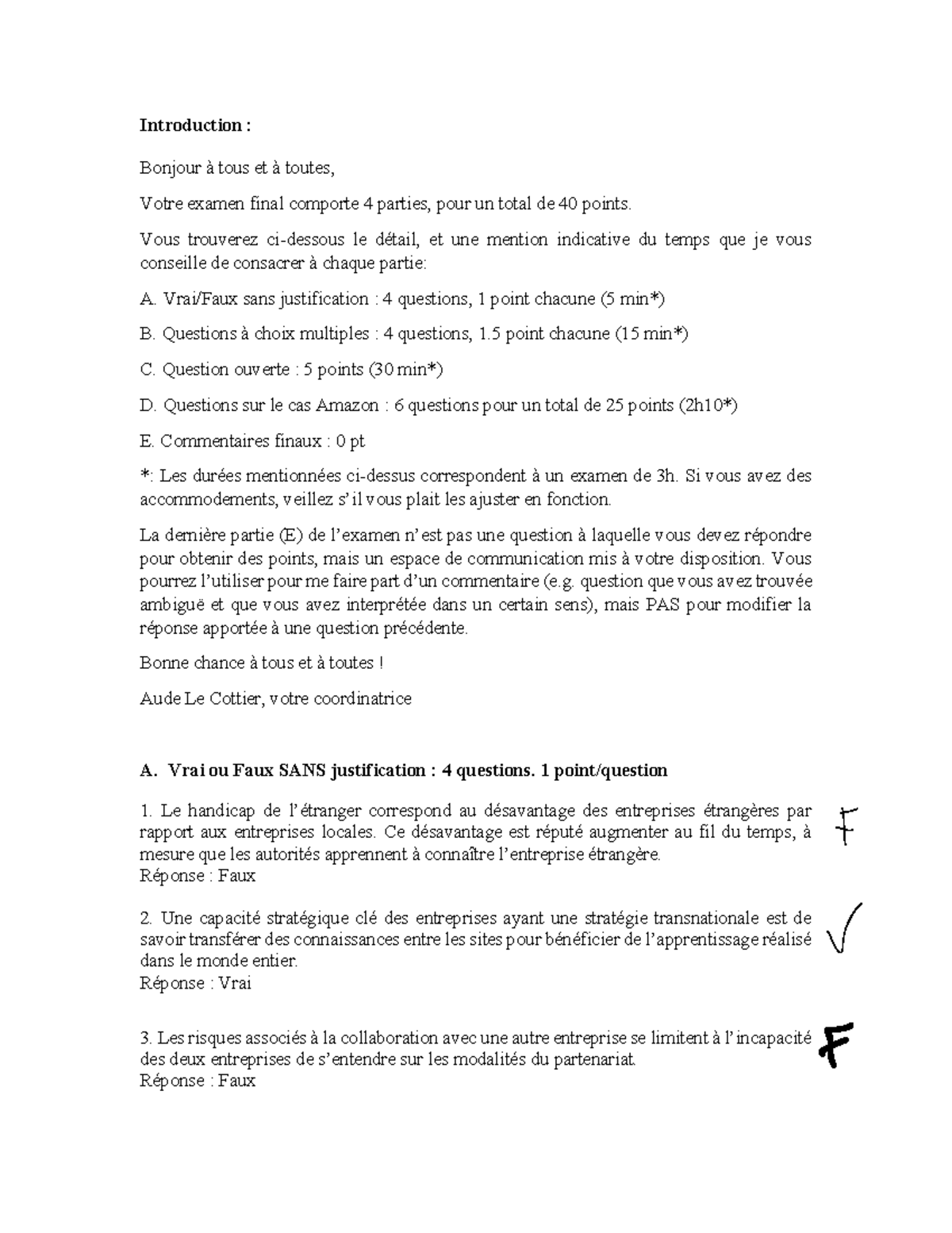 202203 Exemple Questions Typiques Examen FR A2021 2 - Introduction ...