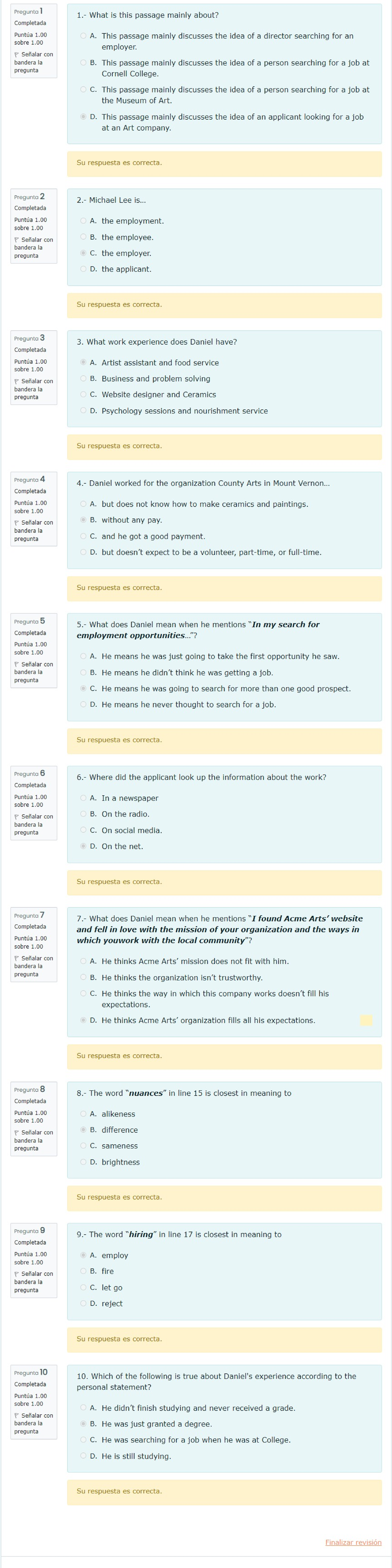 CAI 1 SEM 6 Segundo Parcial - Ingles - Studocu