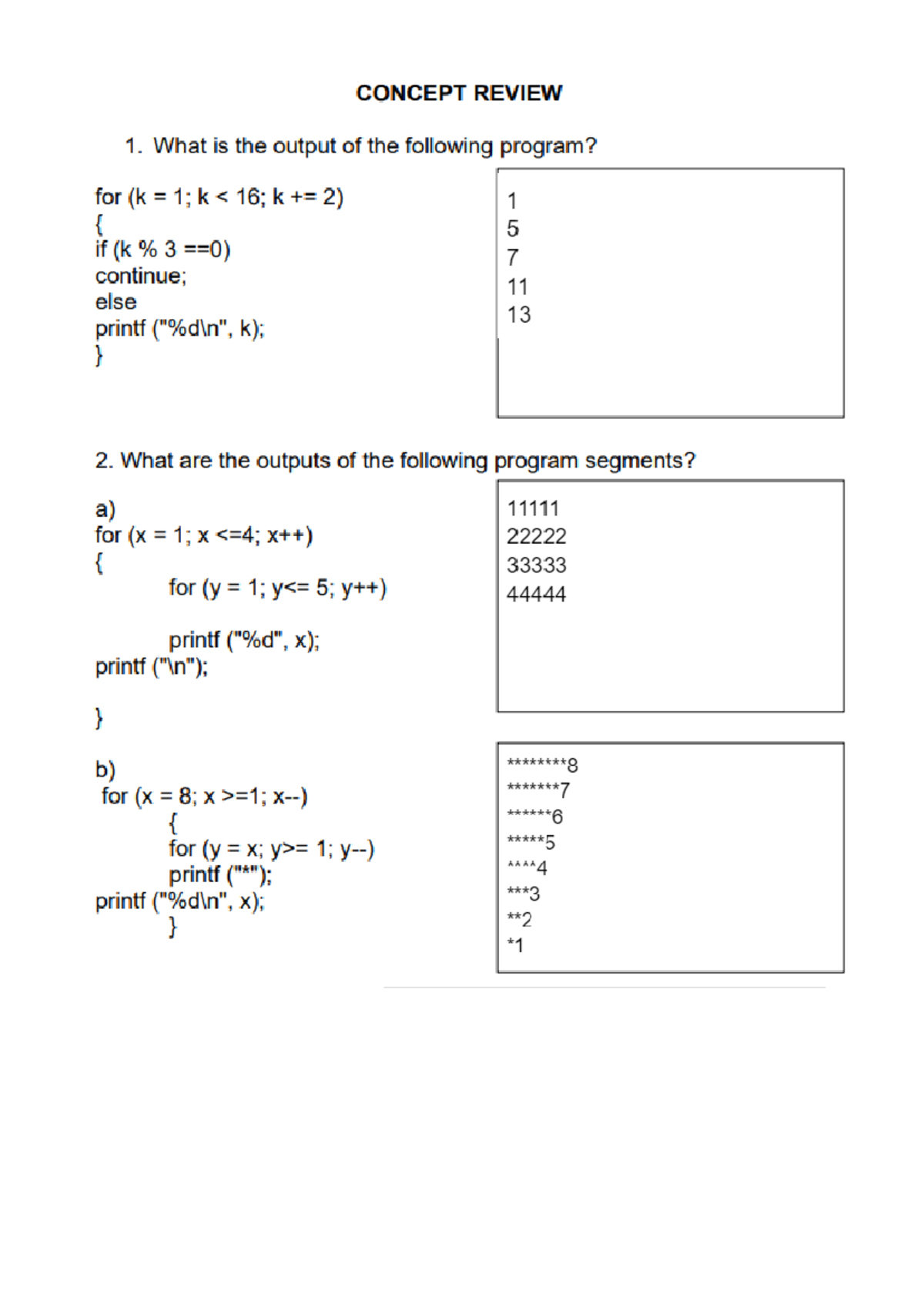 Concept Review(Alday, John Ashley C - Industrial Engineering - Studocu