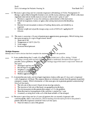 Test bank pediatric nursing critical components of nursing care 3rd ...