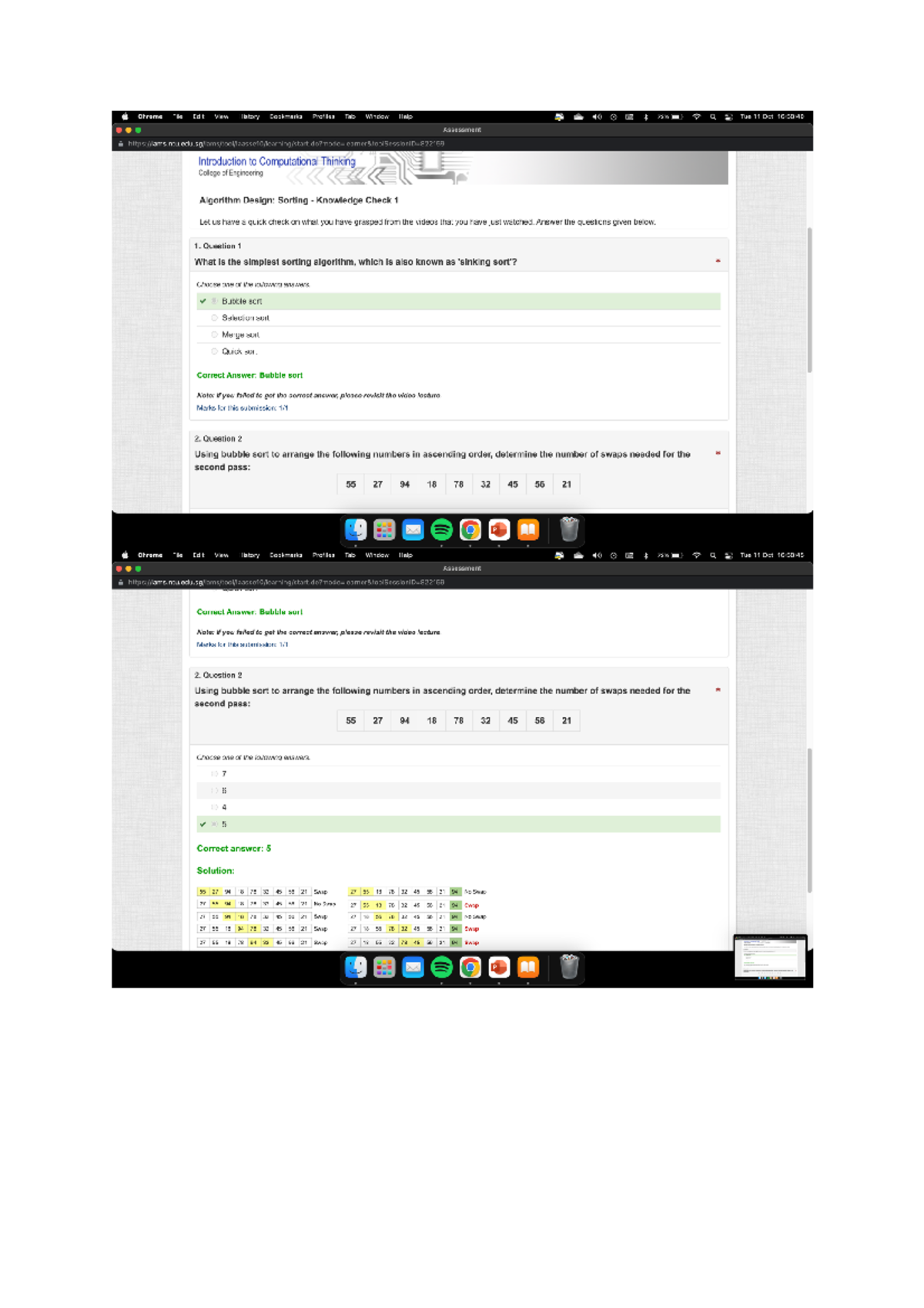 LAMS Week 10 - Algorithm Design Sorting - MA1008 - Studocu