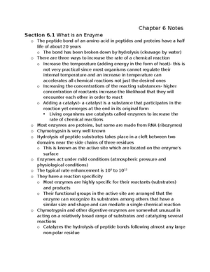 Biochemistry Study Guide - BIOCH 305 - Clemson - Studocu