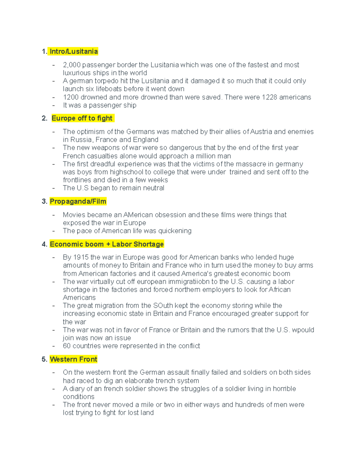 John Kim - The Century Shell Shock 1914-1915 - 1. Intro/Lusitania 2,000 ...