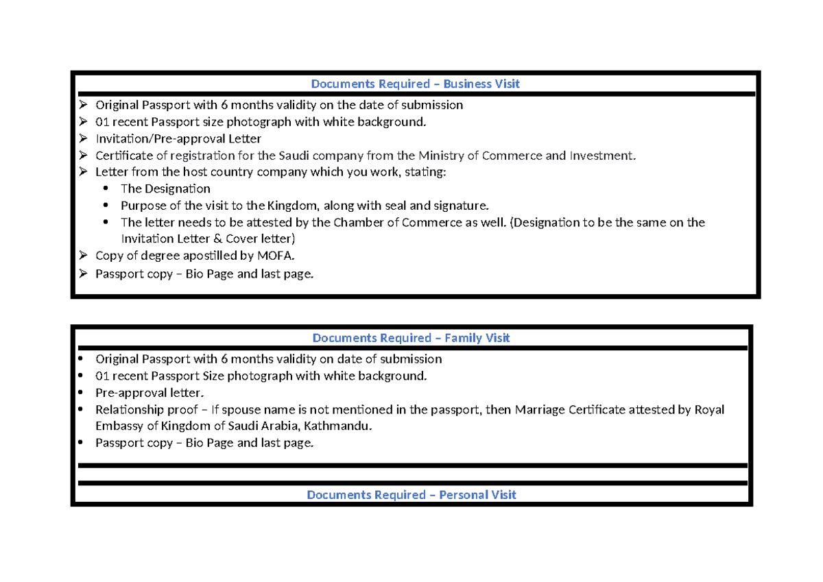 Documents Required Checklist for Pre-Scrutiny - Documents Required ...
