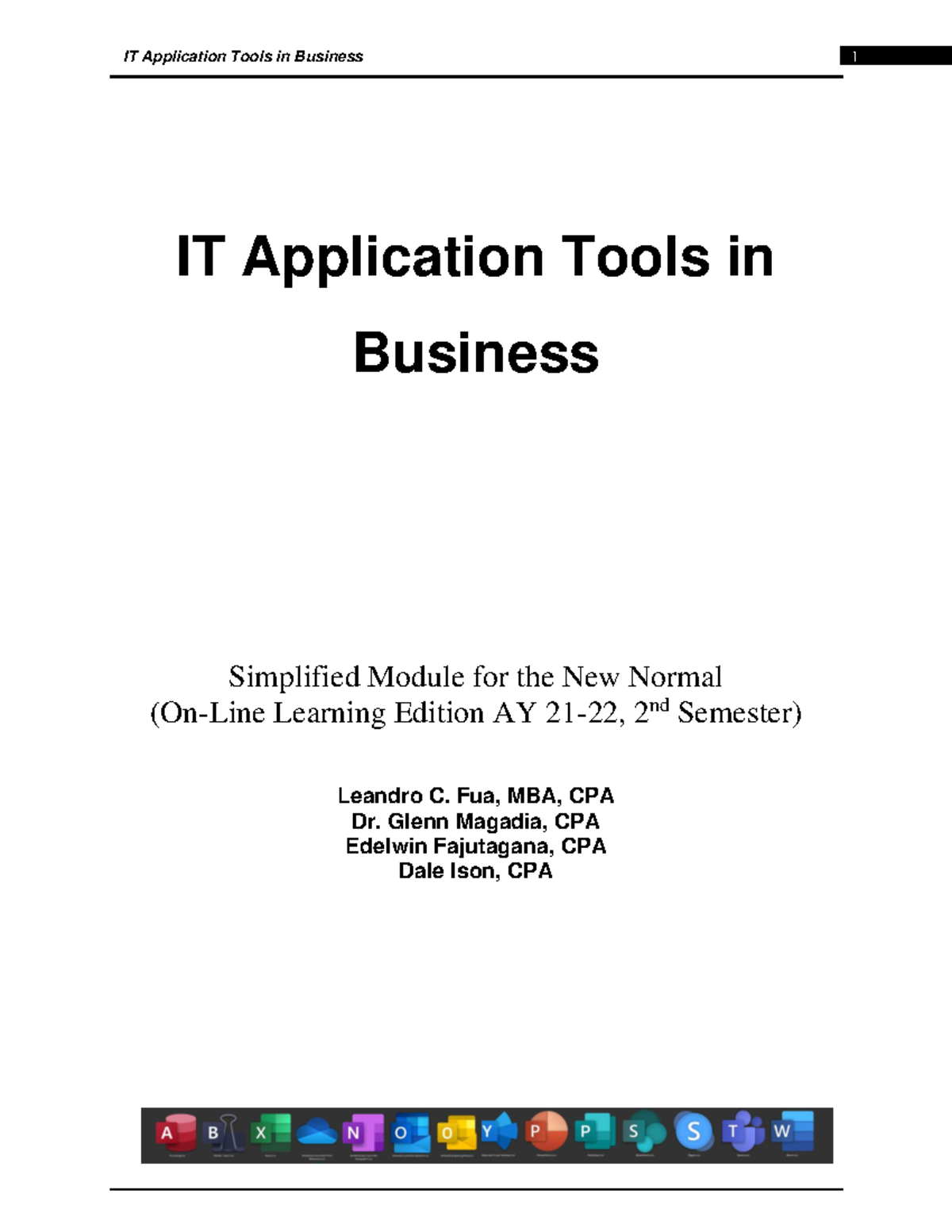 IM-ACCO2014 3 IT Tools - IT Application Tools in Business Simplified ...