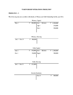 Partnership Formation Problems - The firm is to take over business ...