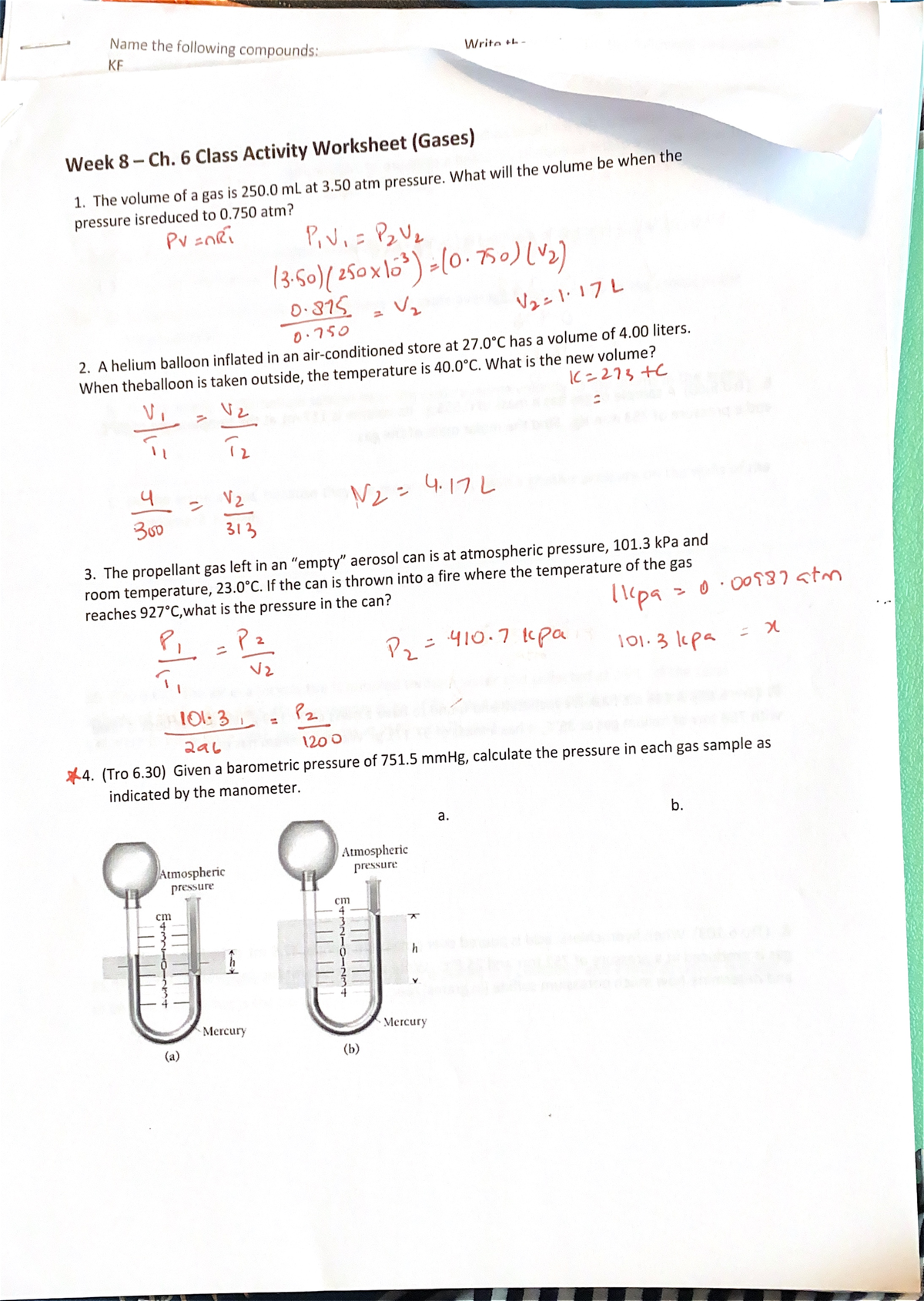 Extra practice CHM - Coursework - 110 - Studocu