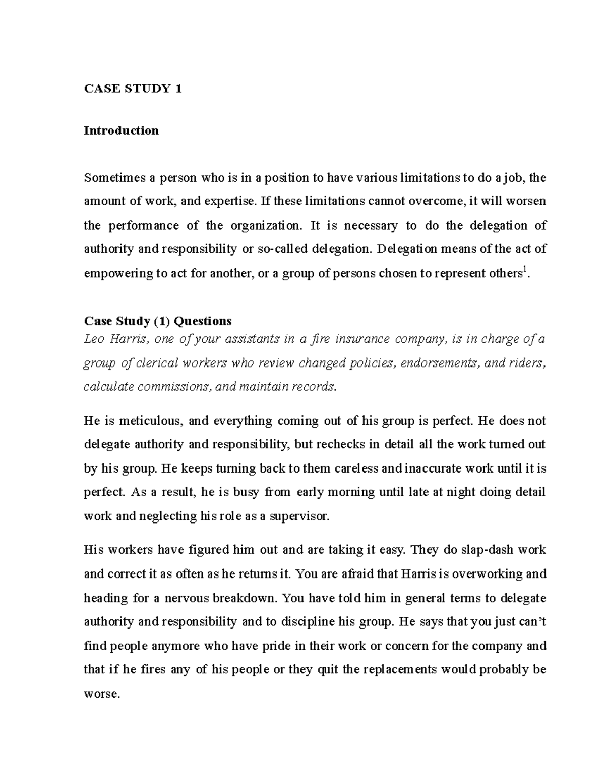 Casestudy 1 - Case study - practice - CASE STUDY 1 Introduction ...