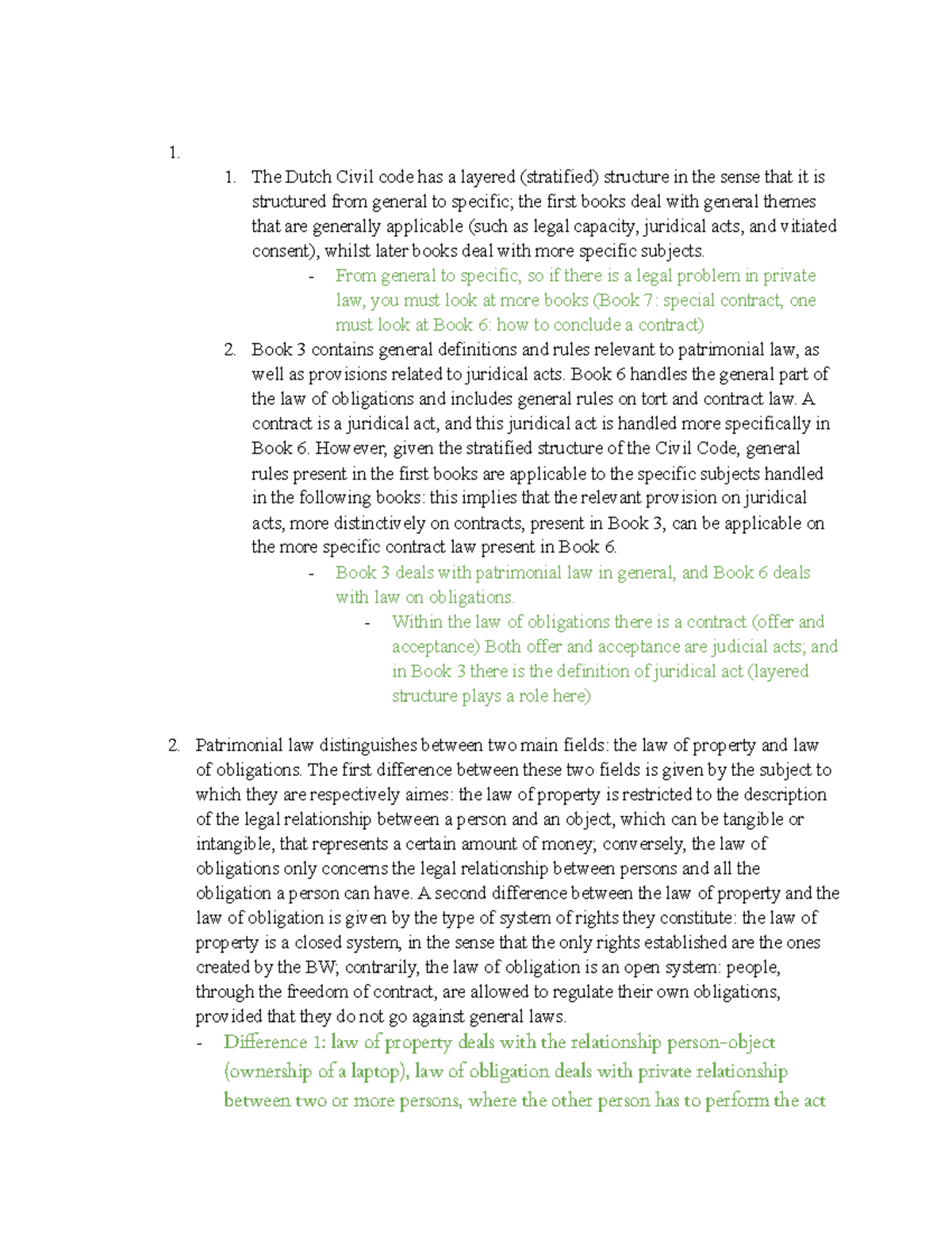 Law - WG (week 5) - WG assignment Law Part - week 5 - 1. The Dutch ...