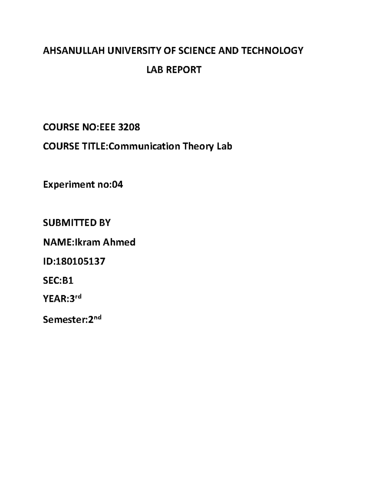 EEE 3208 180105137 exp4 - AHSANULLAH UNIVERSITY OF SCIENCE AND ...