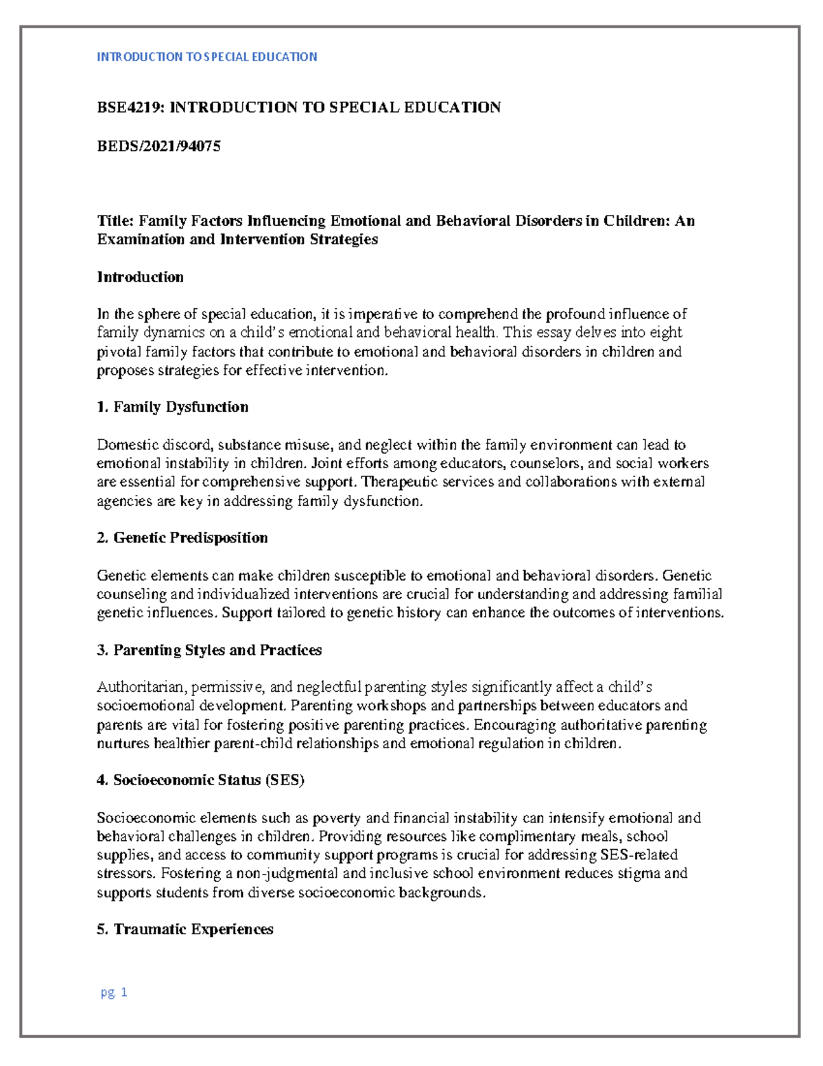 BSE4219 - use it to learn and prepare for special education ...