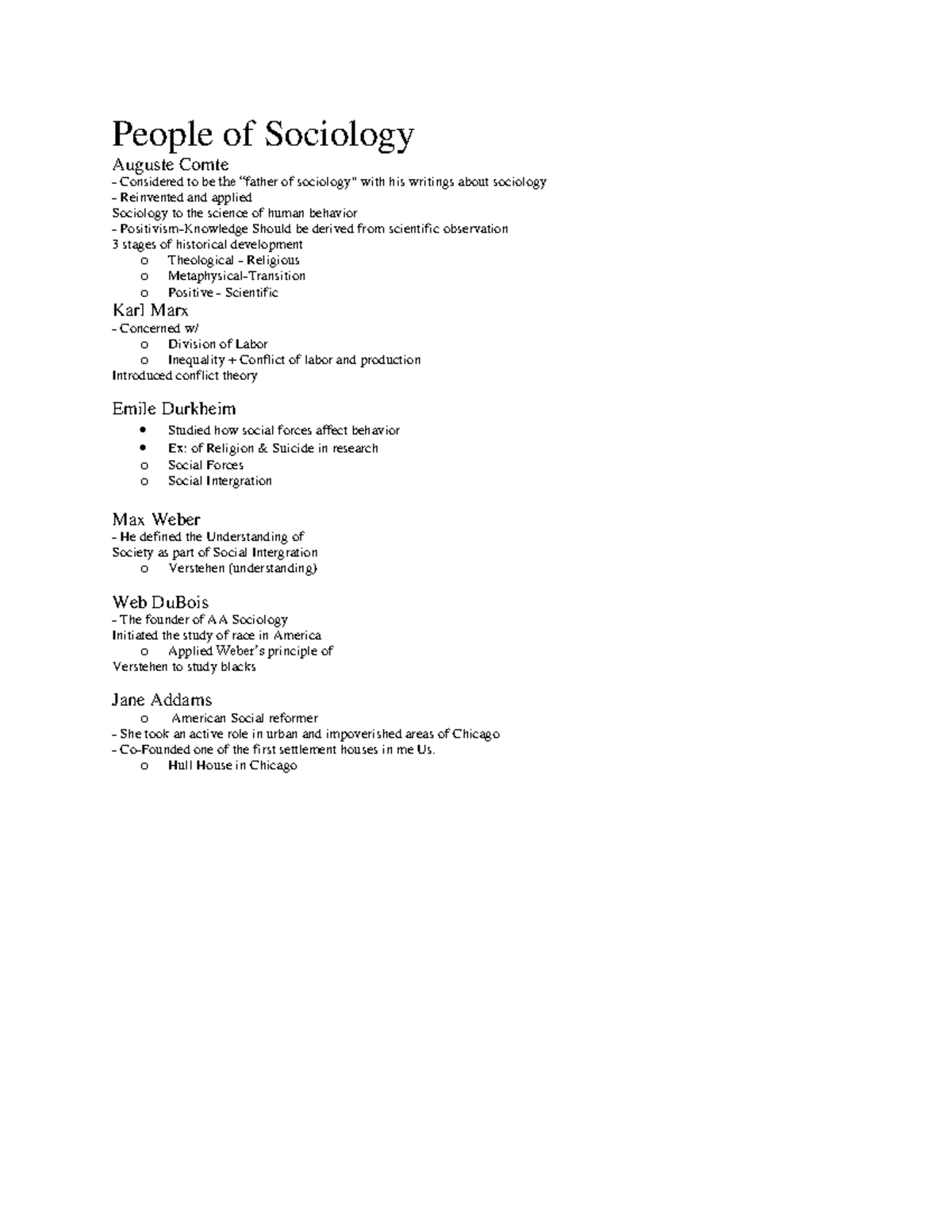 People of Sociology - People of Sociology Auguste Comte - Considered to ...