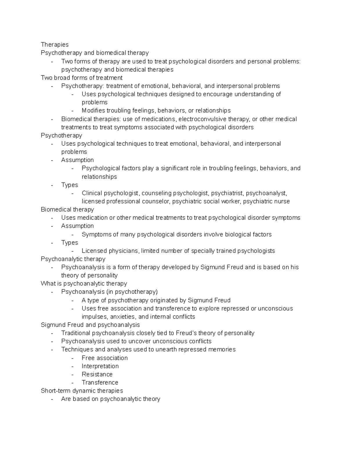Chapter 15 - last portion of the notes for the Fall 2022 semester ...