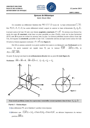 TP Pendule simple S1 - TRAVAUX PRATIQUES : Mécanique du point matériel ...