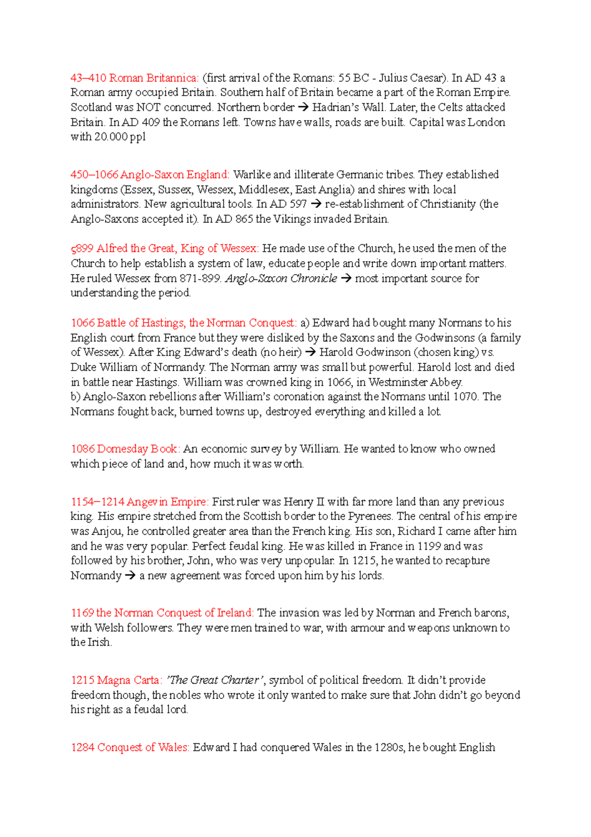 Az angol nyelvű népek története 1 beugró - 43–410 Roman Britannica ...