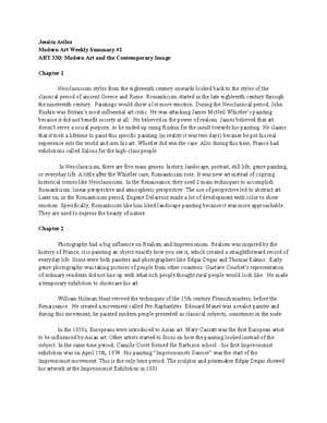 Summary #4 - History of Modern Art - Jessica Aviles Modern Art Weekly ...