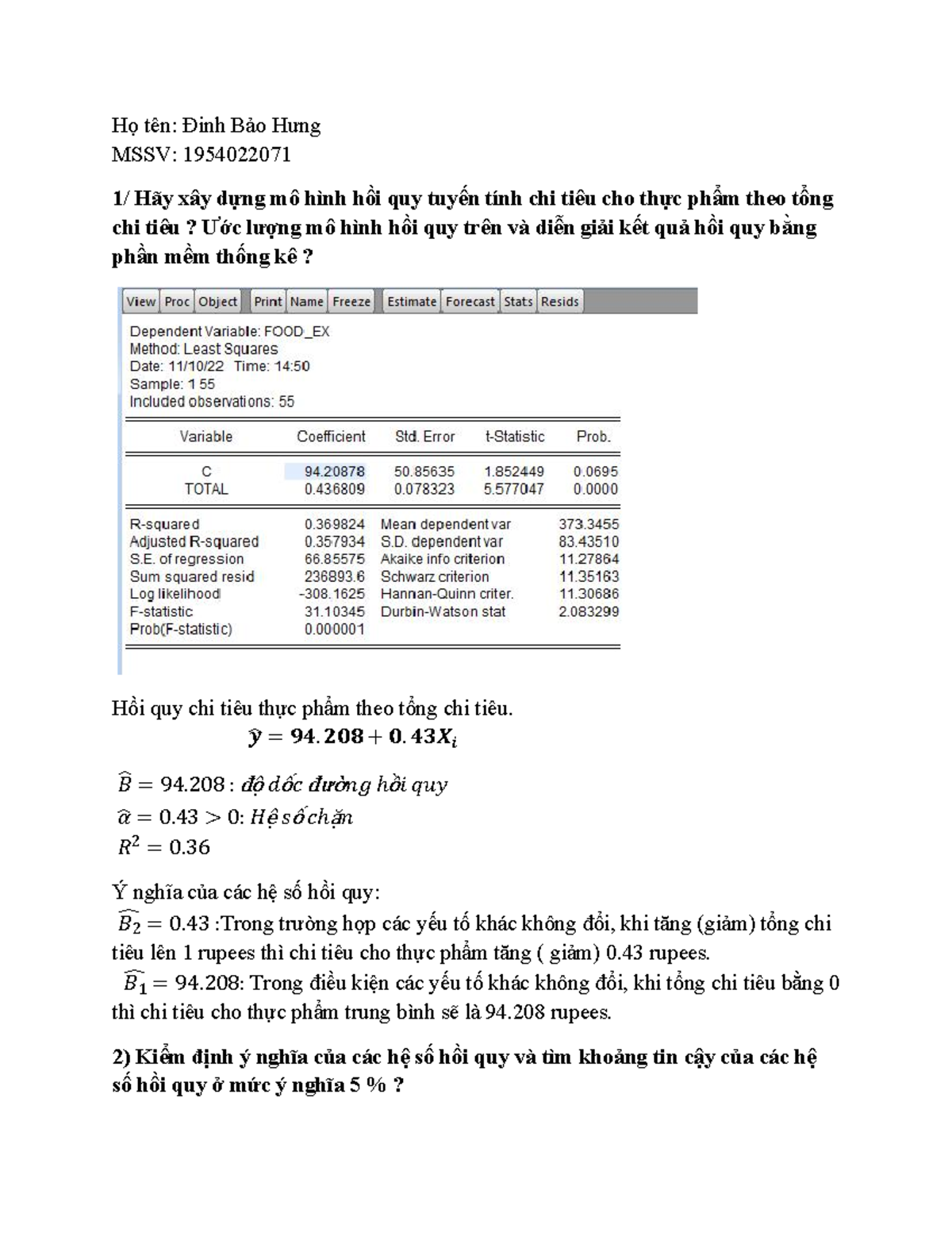 1954022071 Dinh-Bao-Hung Assignment 2 - Họ tên: Đinh Bảo Hưng MSSV ...