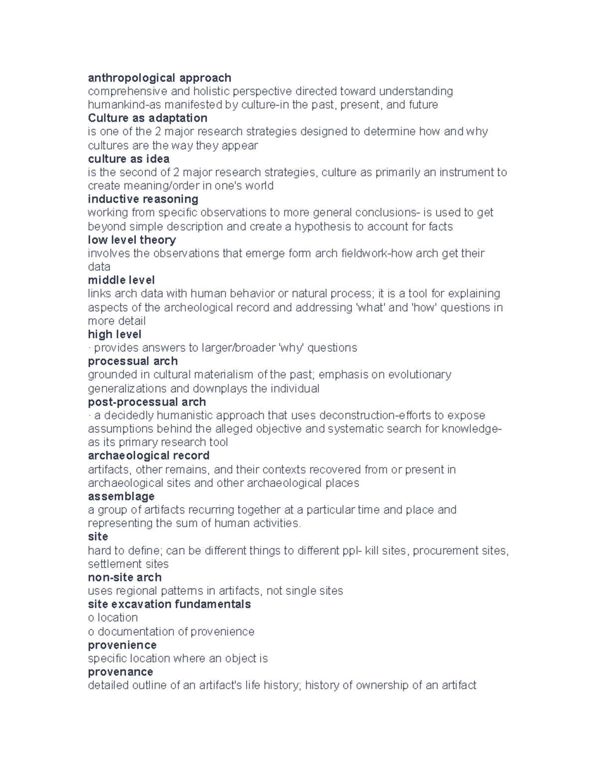 Anthropological approach - anthropological approach comprehensive and ...