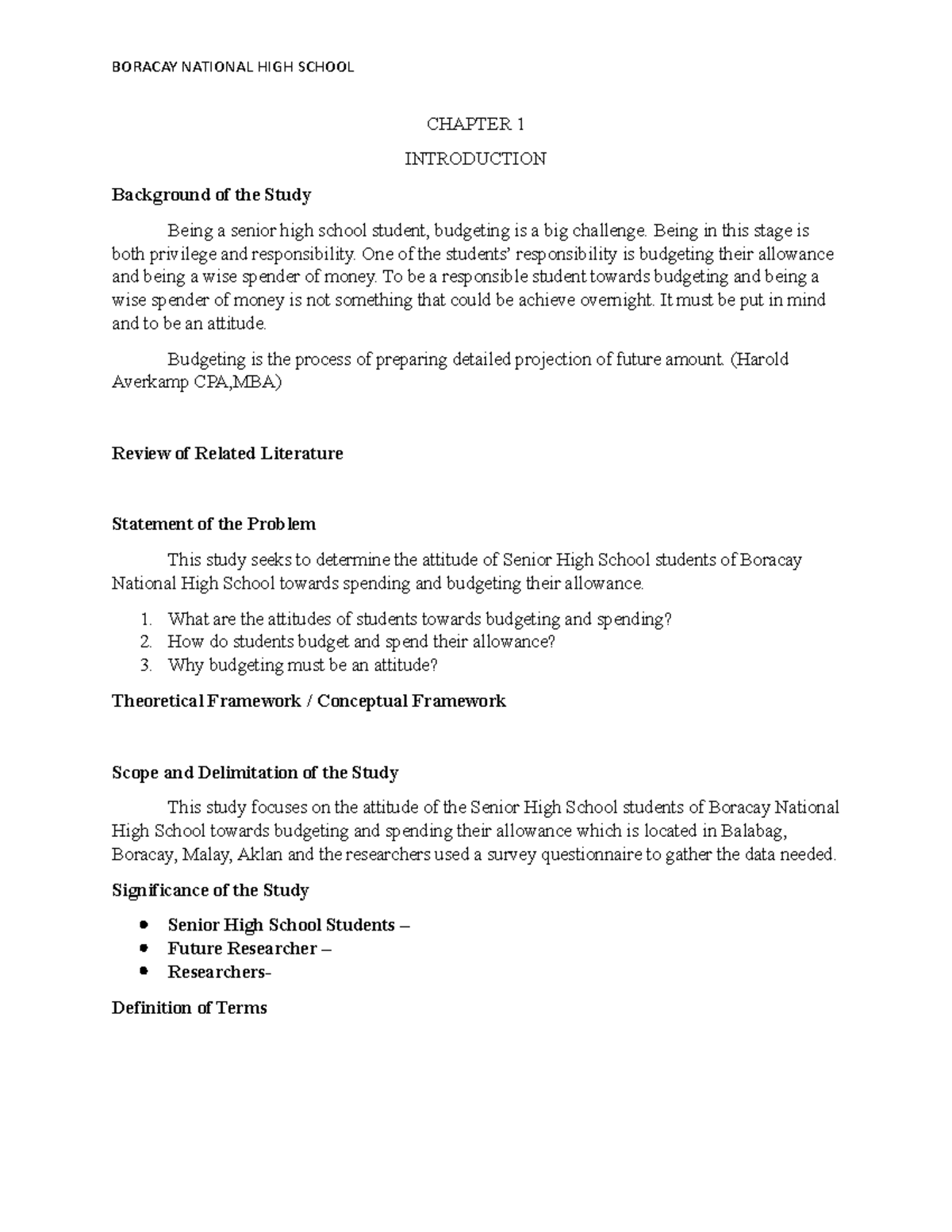 Research 1.for example about research - CHAPTER 1 INTRODUCTION ...