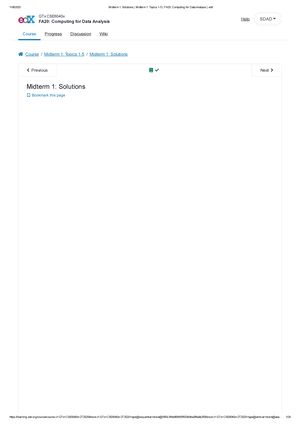 Sample solutions Solution Notebook 1 CSE6040 - Warning: TT: invalid function id: 11 EdX and its ...