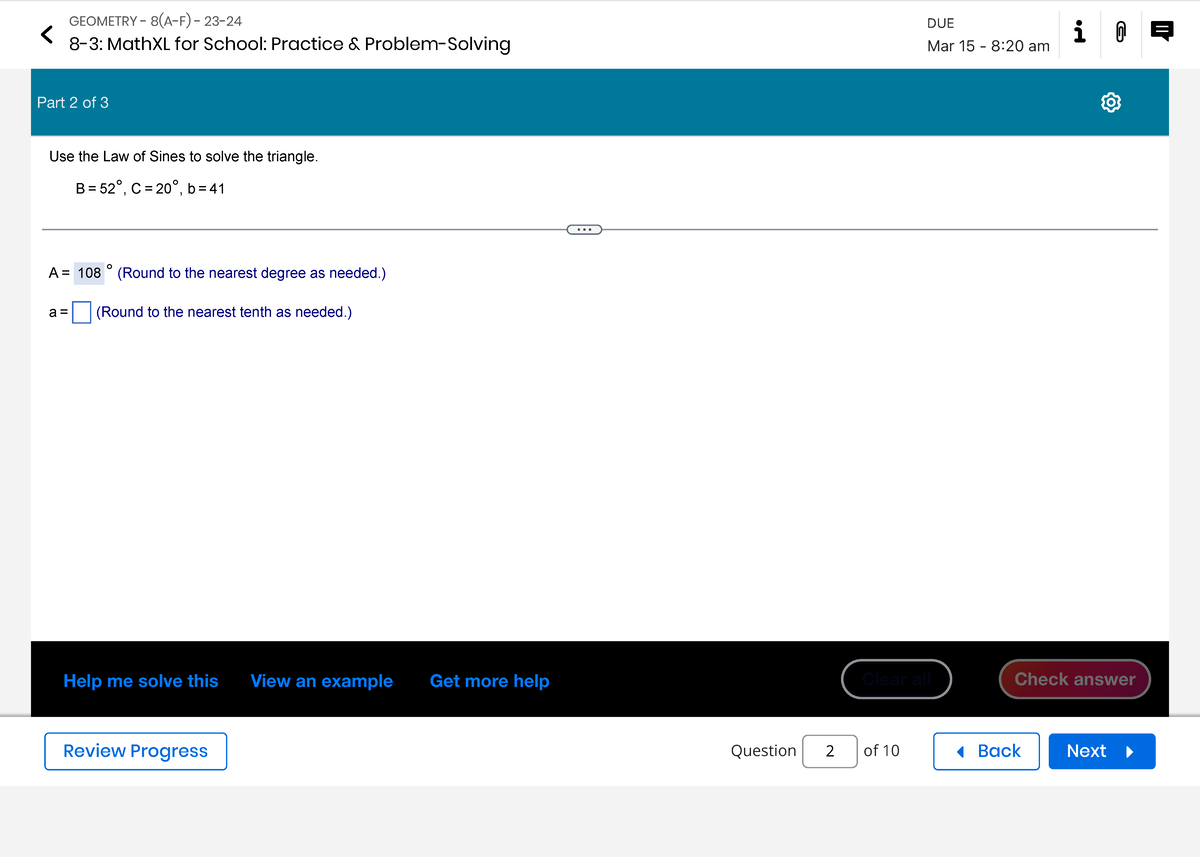 Savvas Realize - Just math - GEOMETRY - 8(A-F) - 23- 8-3: MathXL for ...