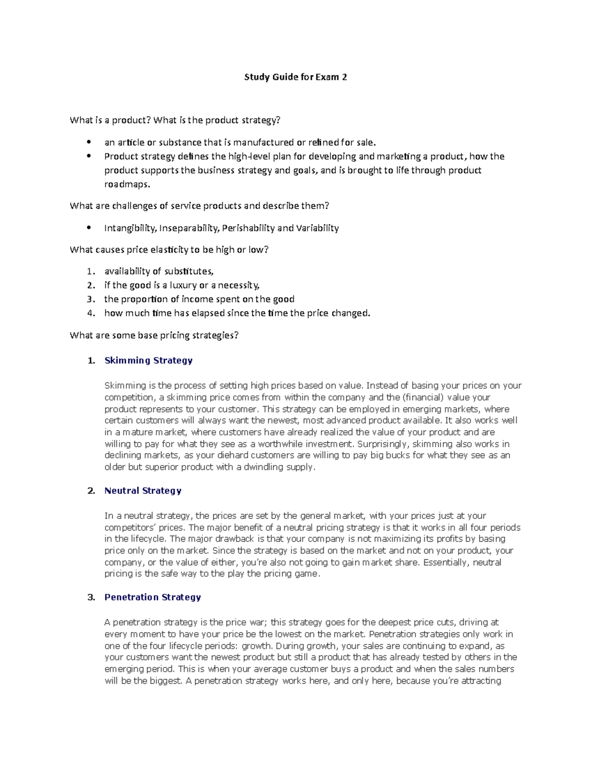 Final Exam study guide - dora bock - Study Guide for Exam 2 What is a ...