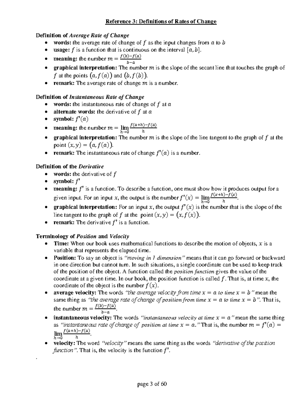 Reference Facts About Limits Section 2 5 7 Page 3 Of 60 Reference reference-facts-about-limits-section-2-5-7-page-3-of-60-reference