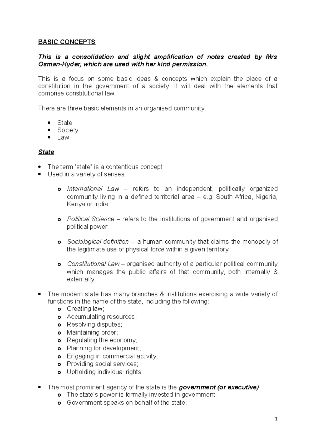 Basic Concepts - consolidated notes- political science - BASIC CONCEPTS ...