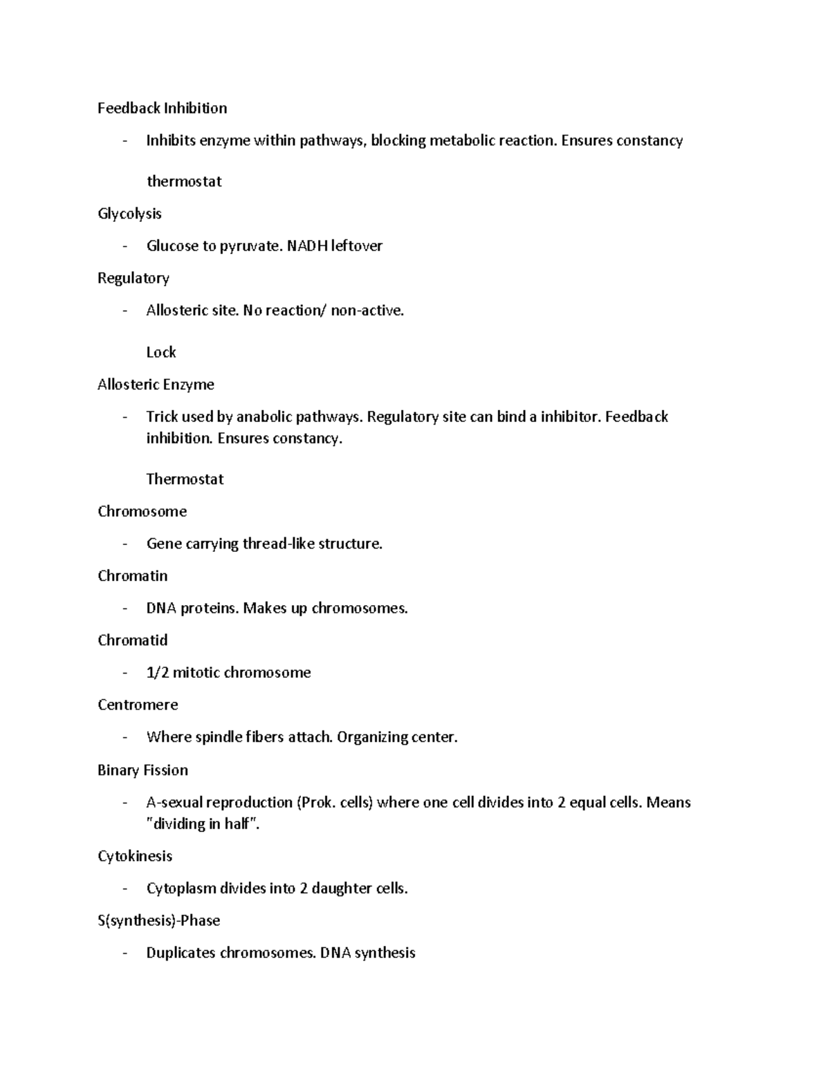 Biology 1403 pt6 - Lecture Notes for Exams 1 and 2 - Feedback ...