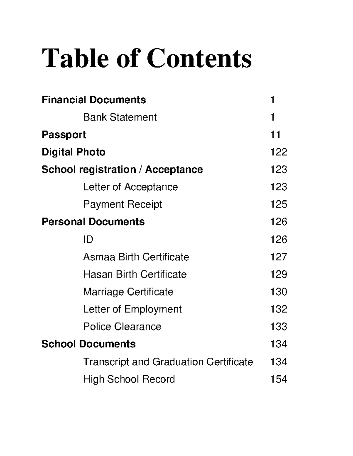 Table of Contents - asdadasdasdasdasd - Bachelor of Elementary ...