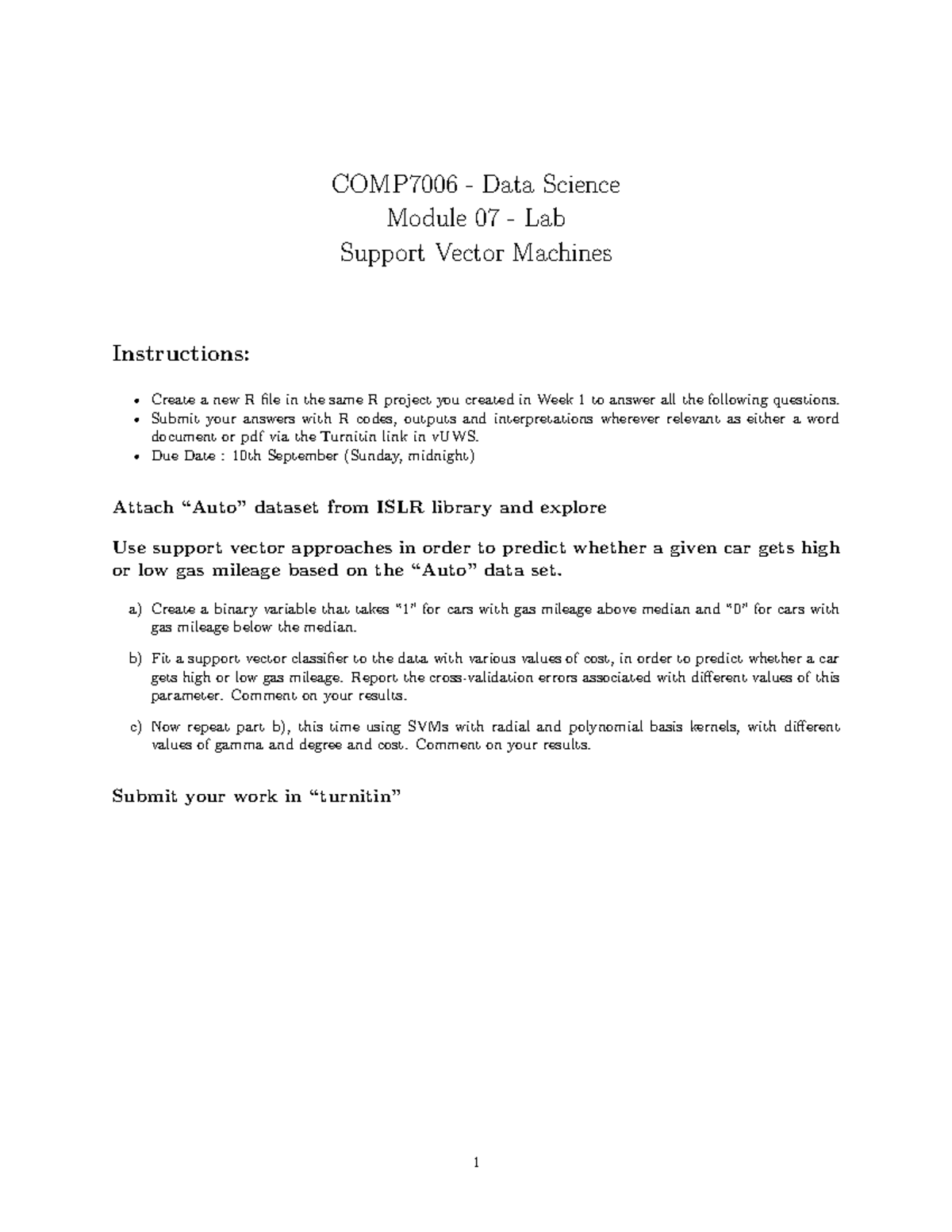 Week8 Lab - Lecture - COMP7006 - Data Science Module 07 - Lab Support ...