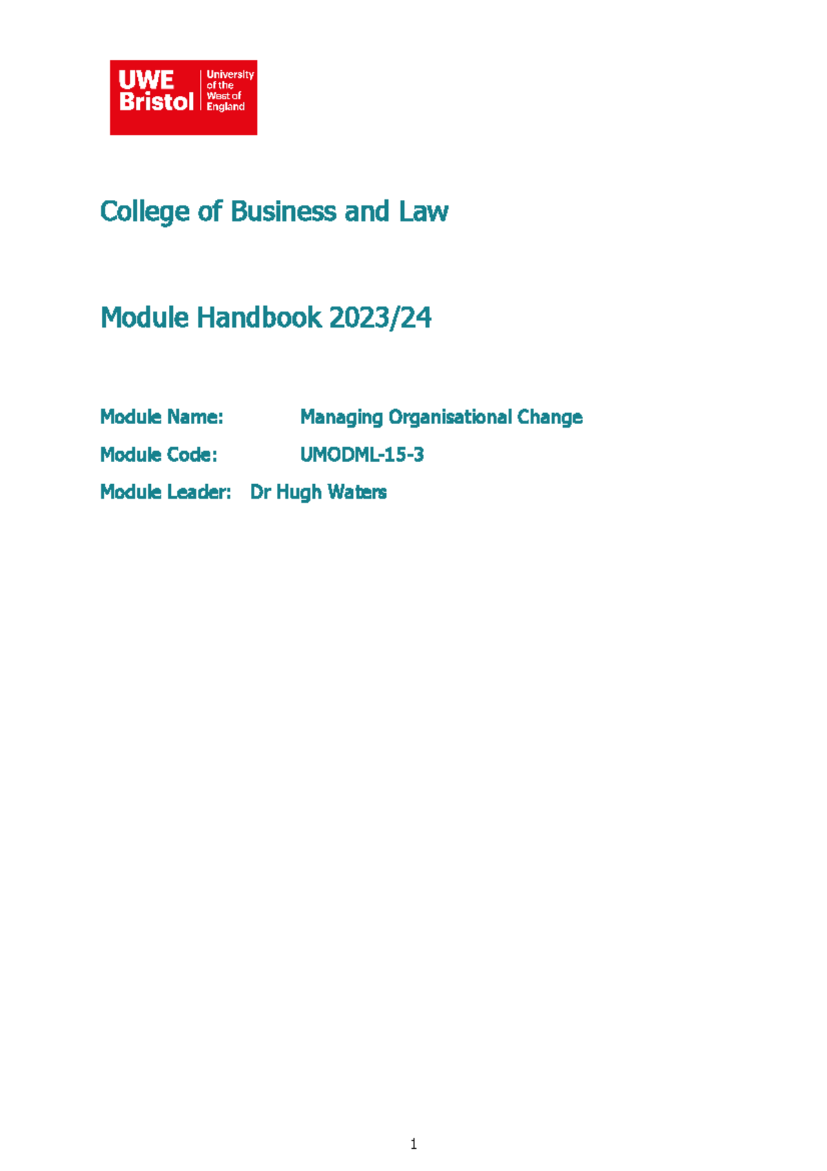 MOC Handbook 23Sep - ádsdasd - College of Business and Law Module ...
