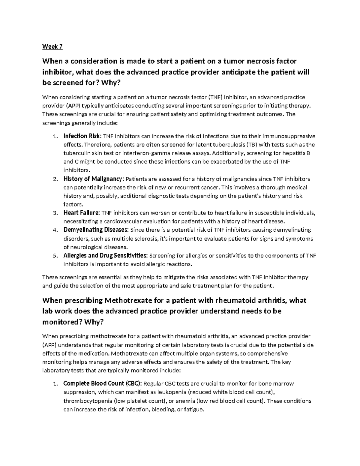 Unit 7 - Week 7 Key Concepts - Week 7 When a consideration is made to ...