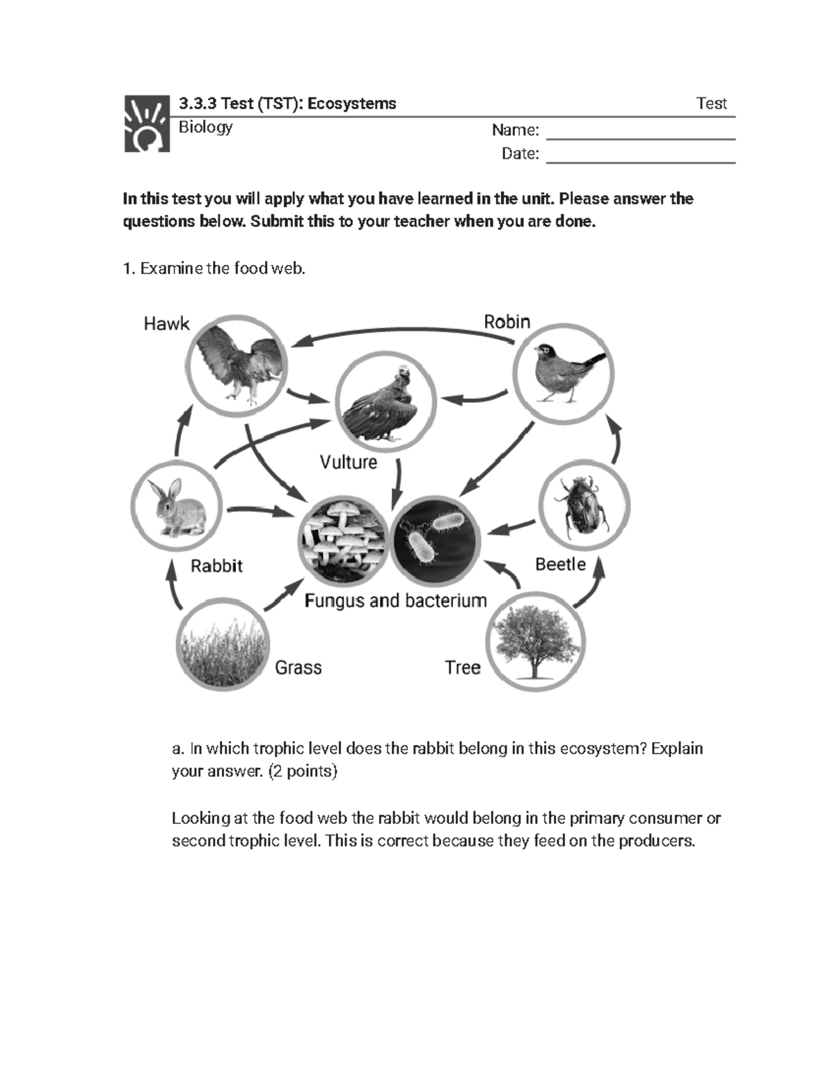 3.3.3 Test (TST) - Ecosystems (Test) - 3.3 Test (TST): Ecosystems Test ...